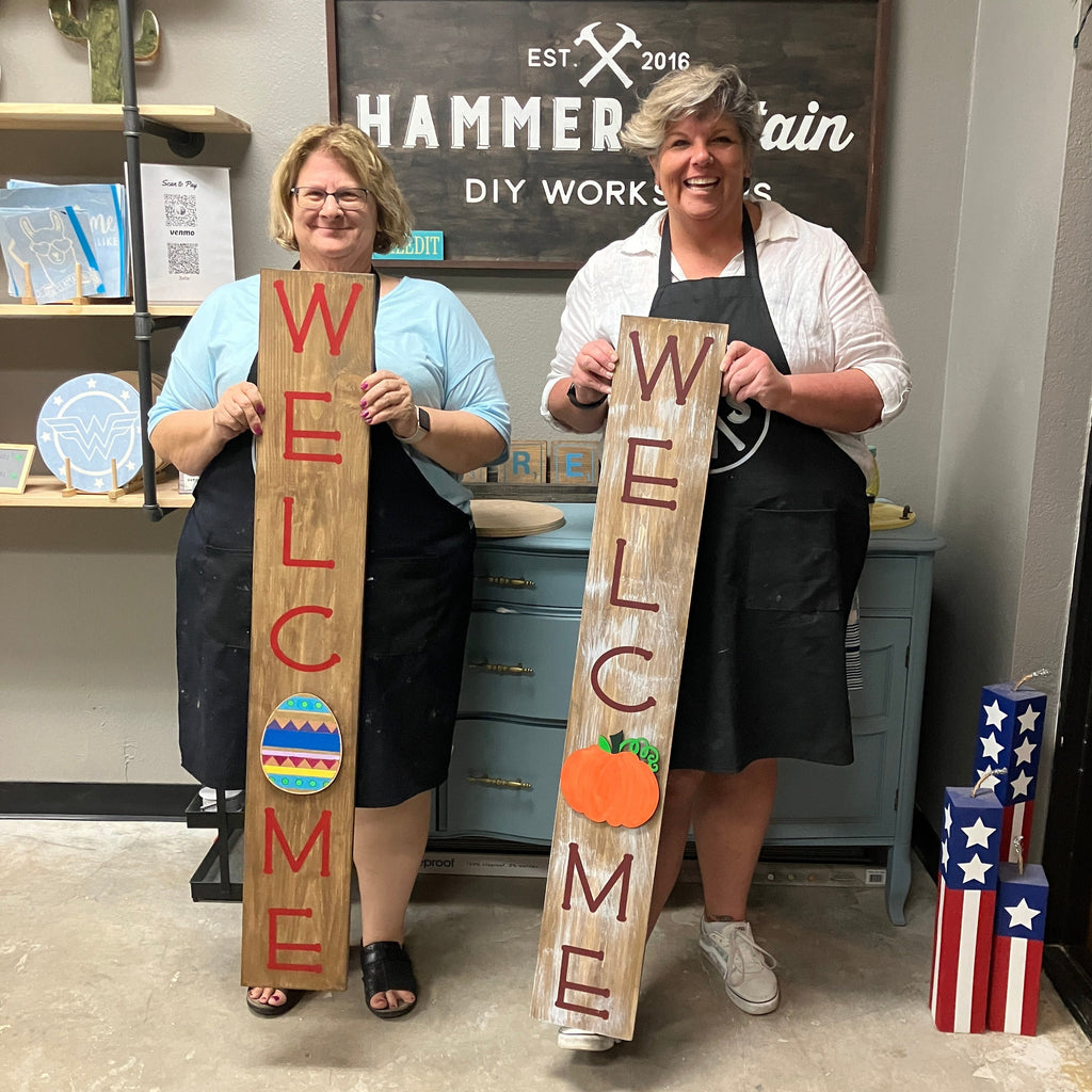 Interchangeable Welcome, Home, and Classroom Signs – Hammer & Stain Tempe
